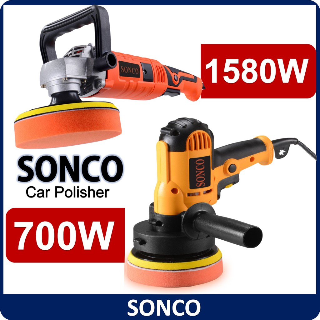 SONCO Professional 700W / 1580W Electric Car Polisher Sander Buffer ...