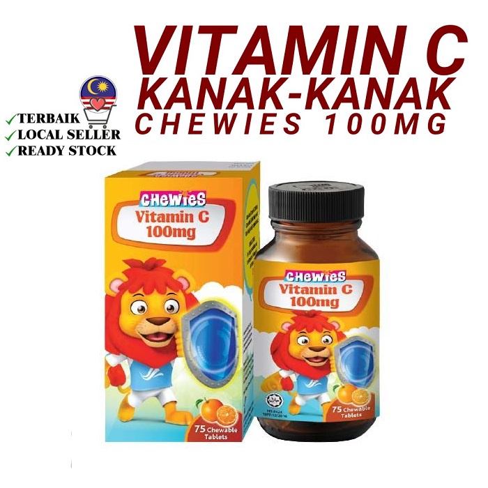 [Promotion] Chewies Vitamin C 100mg Children Chewable (75 tablets ...