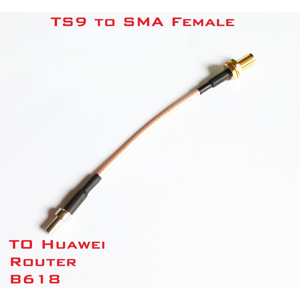 TS9 Male to SMA Female adapter cable convert TS9 4G antenna to SMA port ...