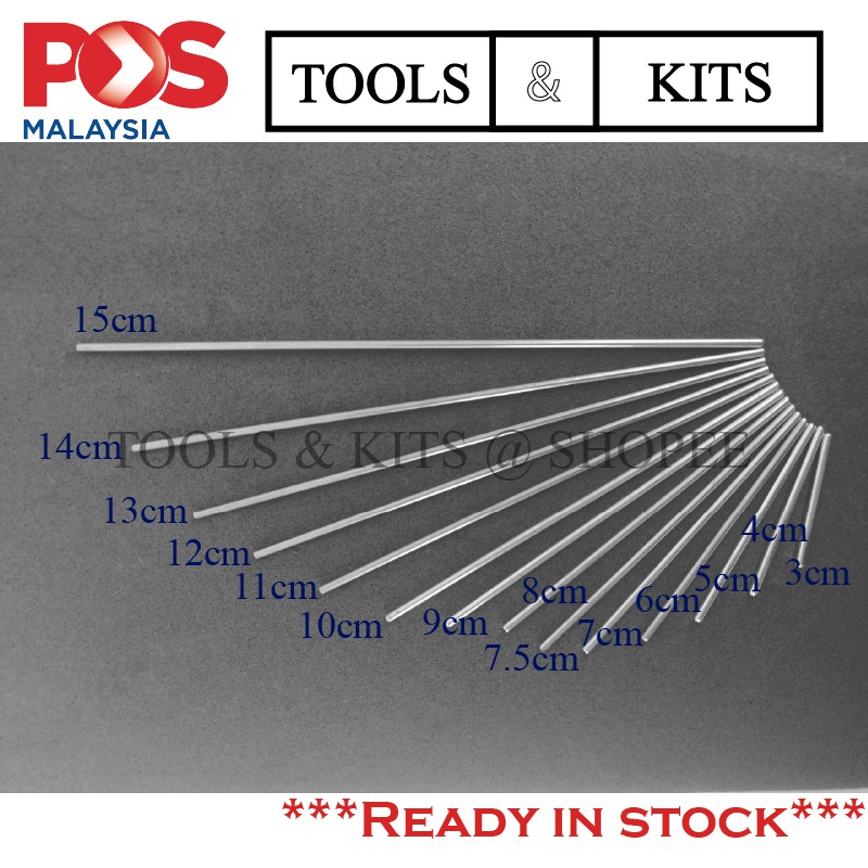 2mm Diameter Metal Shaft Metal Rod for DIY Toy Cars Models School ...