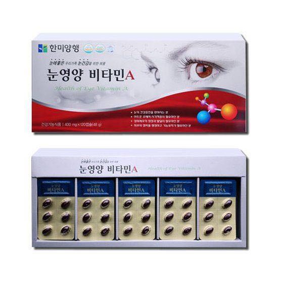 Hanmi Korean Eye tonic tablets 120 tablets (Health Of Eye Vitamin A ...