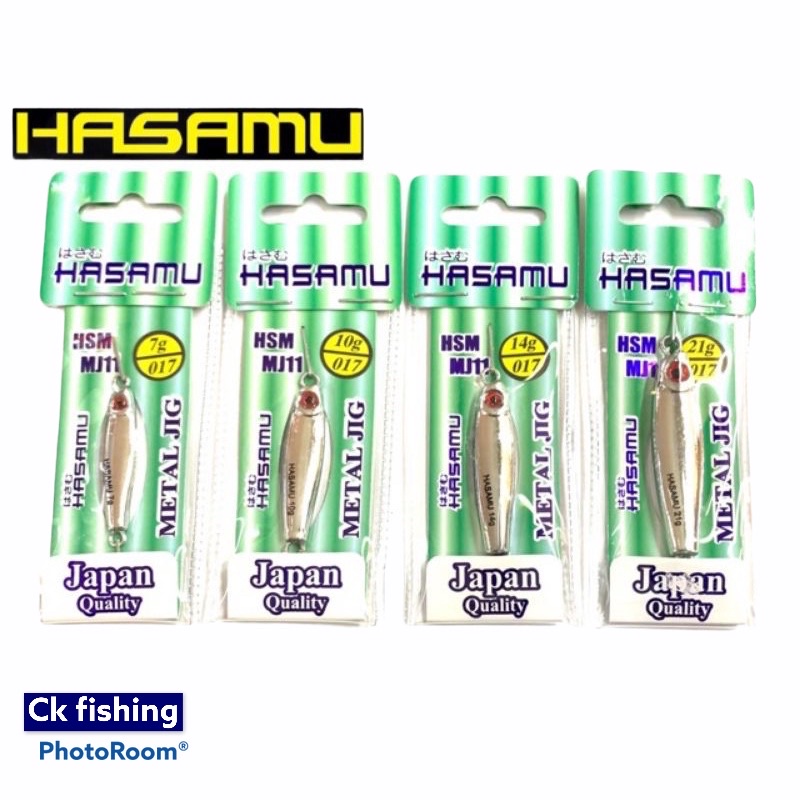 Hasamu Metal Micro Jig 7g To 21g Model HSM-MJ11 Ultra Light Fast Jig ...