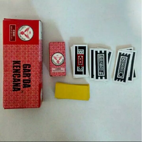 [1 Box 10set] Ceki Garda Kencana Card Yellow Card Koa Paper not ferry ...