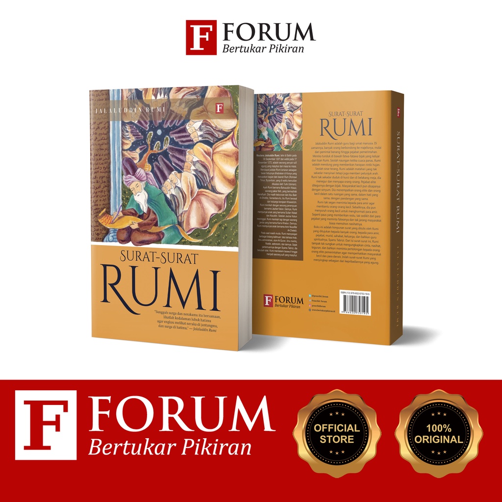 Rumi Letters Book - Jalaluddin Rumi | Shopee Malaysia