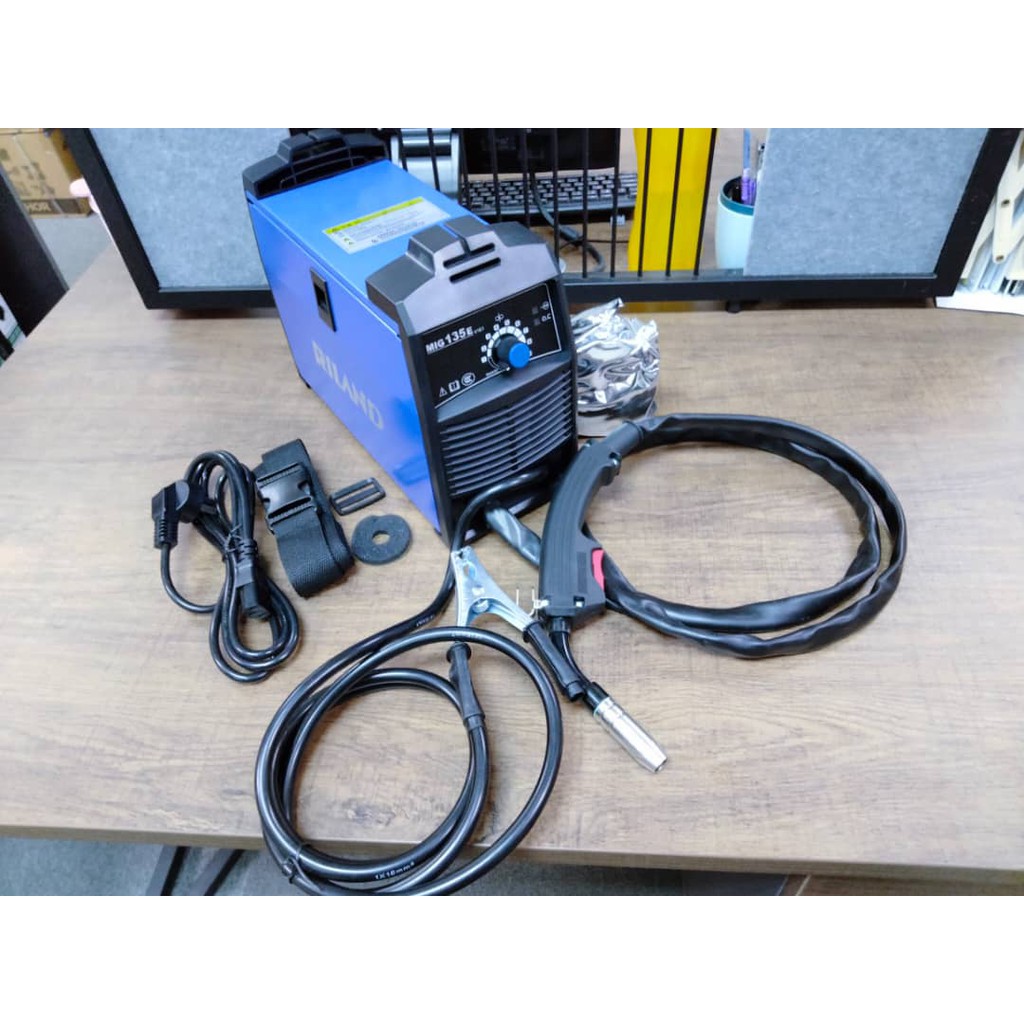 RILAND MIG Welder 110v, MIG Welding Machine, Automatic Wire Feed Welder, Flux Cored Welder ...