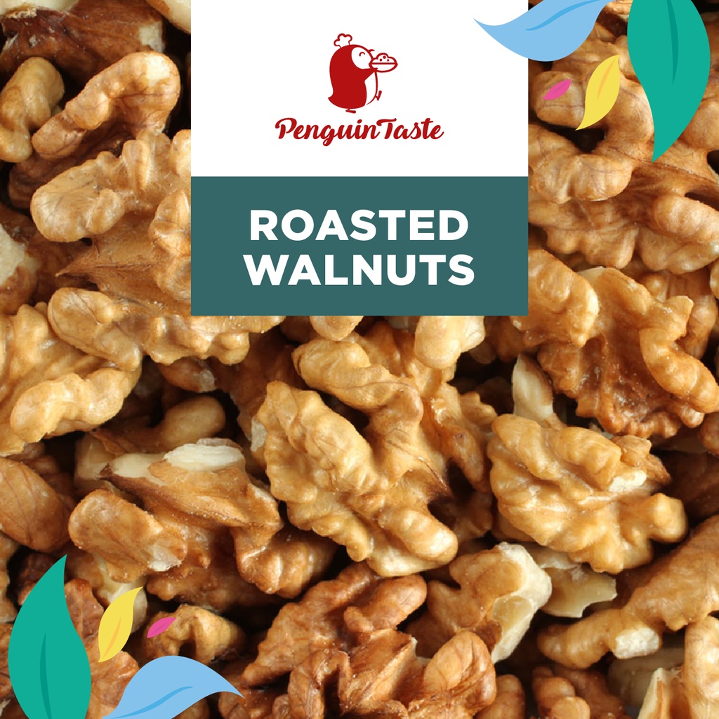 HALAL Roasted Walnuts by PENGUIN TASTE/ Healthy Snack/ JAKIM HALAL ...