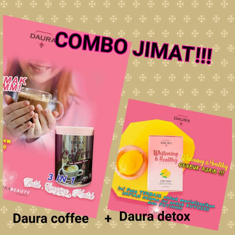 COMBO JIMAT DAURA COFFEE/COKLAT/LATTE PLUS DAURA DETOX | Shopee Malaysia