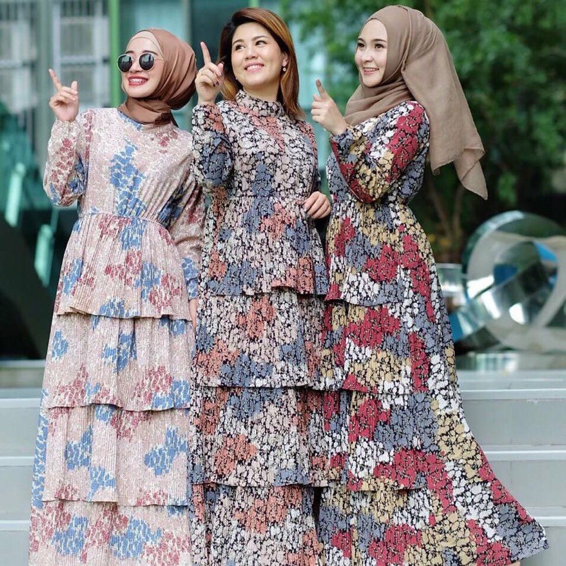 NEW DRESS BUNGA 4 LAYER🔥🔥🔥 | Shopee Malaysia