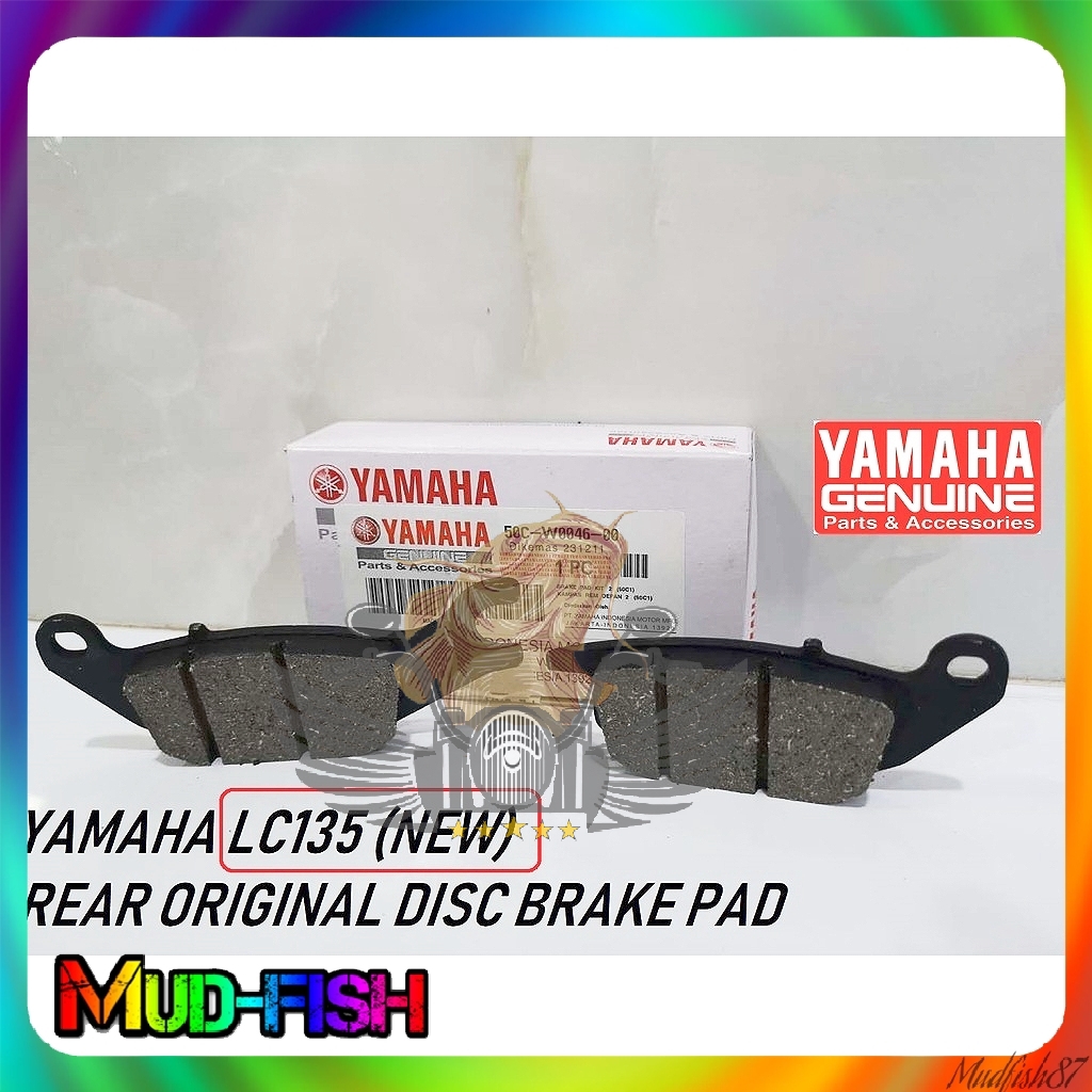YAMAHA LC135 (NEW) ORIGINAL REAR DISC BRAKE PAD | Shopee Malaysia