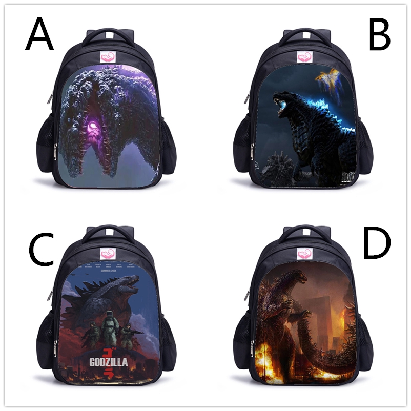 Children Children Godzilla Schoolbag King of Beasts Backpack Printed ...