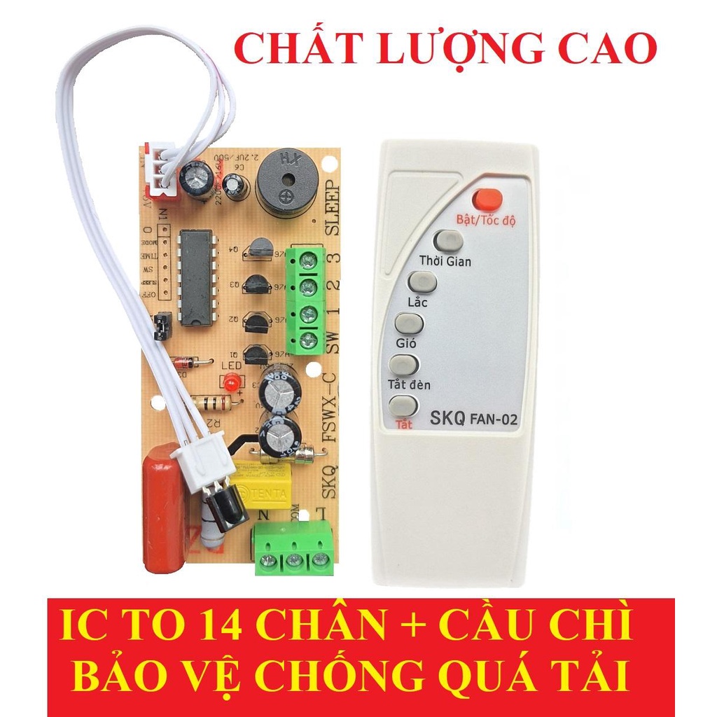 Remote control fan circuit set GOOD TYPE VIETNAMESE IC TO 14 PINS WITH ...