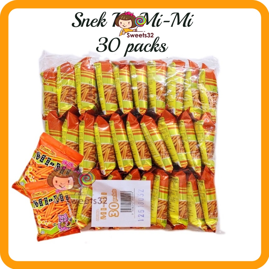 Mimi Snek Ku 30pack Prawn Flavoured Snack | Shopee Malaysia