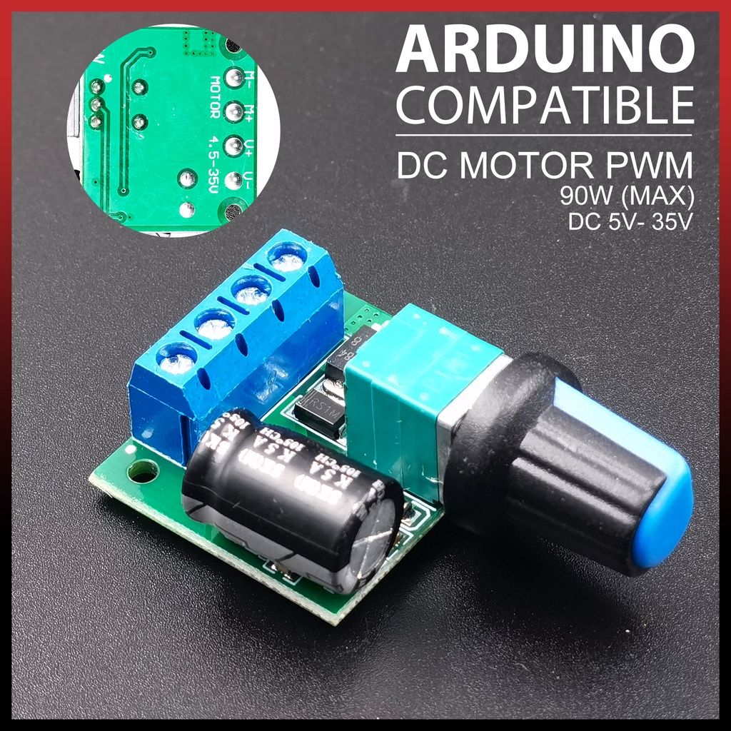 Arduino mini PWM Motor Speed Controller DC 3V~35V potentiometer Arduino 5A LED Light Regulation ...