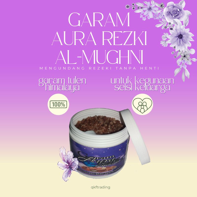 Garam bukit mandian aura rezeki Al mughni 500g + free 1ml minyak ...
