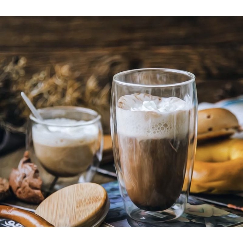 READY STOCK‼️Double Wall Glass Insulated Espresso cup Coffee Cup Mug ...