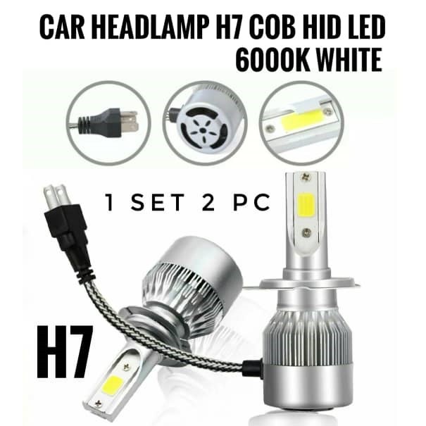 Car Hid led H7 Car Headlamp H7 Led Bulb Axia Saga BLM FLX Alza | Shopee ...
