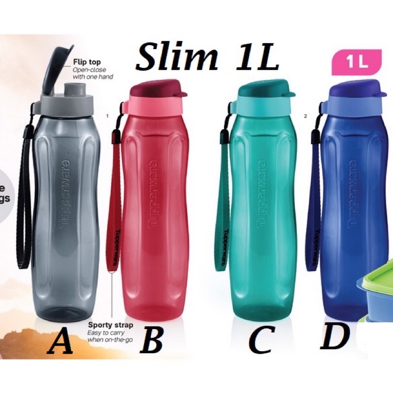Tupperware Slim Eco Bottle 1L tupperware slim eco bottle 1000ml ...