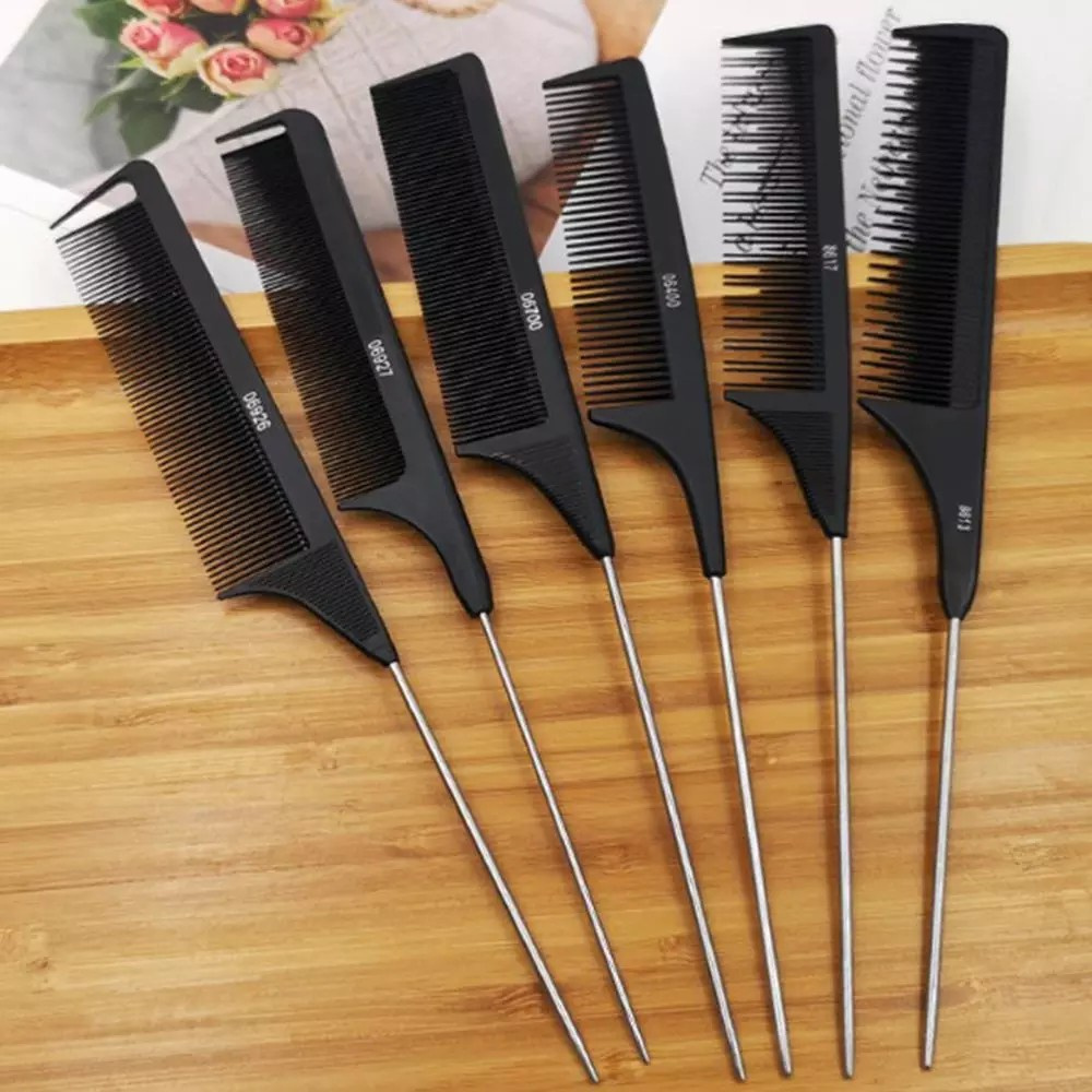 Professional Hairdressing comb Salon haircuting comb Stainless steel ...