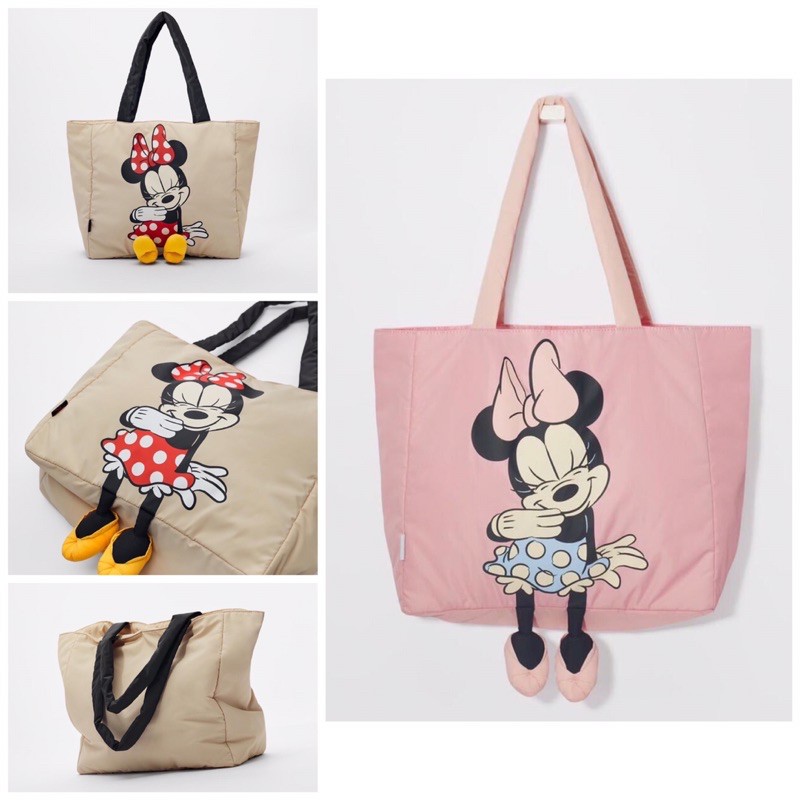 Original!! Zara baby/kids - disney minnie mouse nylon tote bag/Girls ...