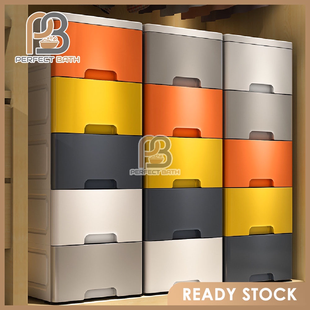 Perfect Bath 5-6 tier Colorful Nordic Drawers Rolling Storage Drawers ...