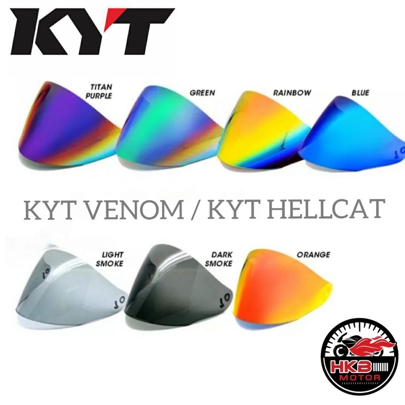 KYT VENOM / HELLCAT VISOR (SIANG MALAM) | Shopee Malaysia