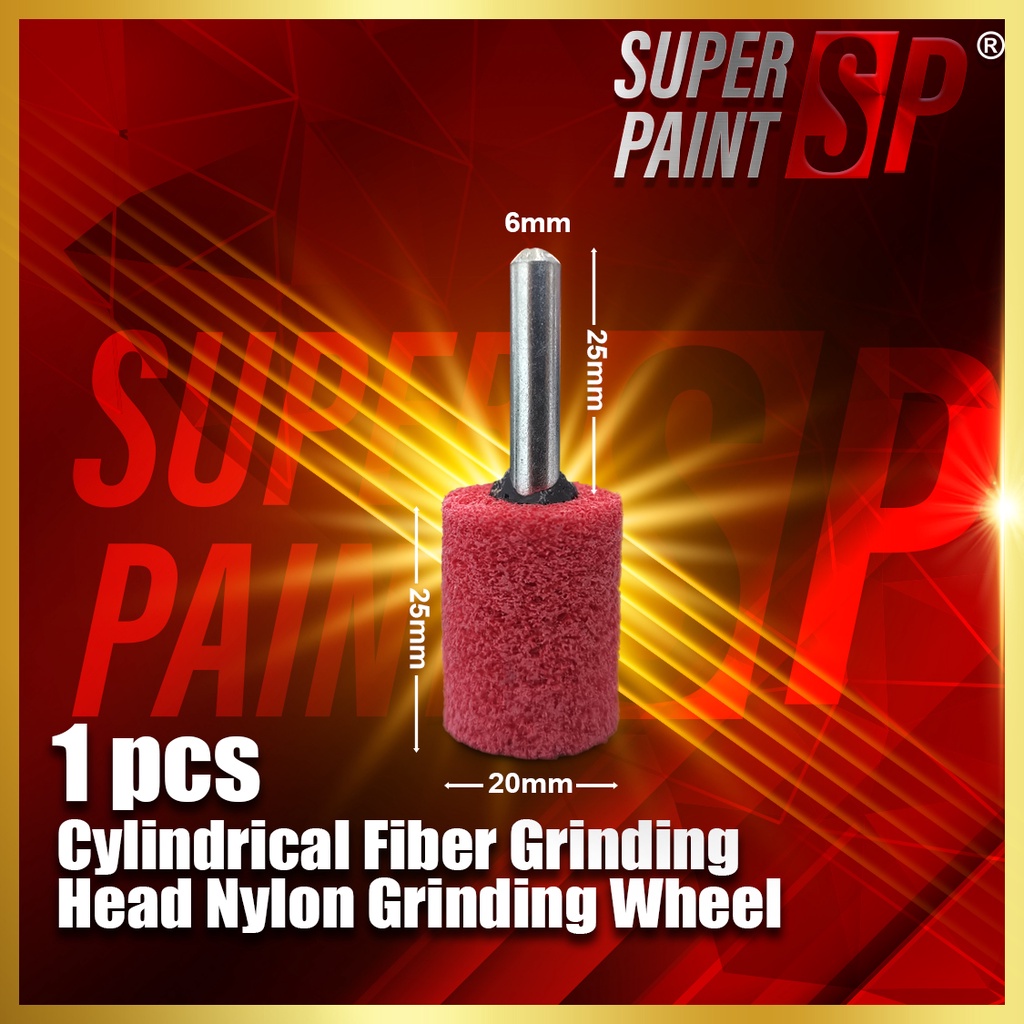 6mm Cylindrical Nylon Fiber Burr Grinding Head 1pc Grinding Wheel ...