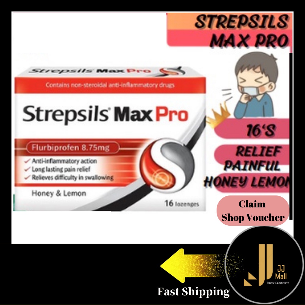 Strepsils Max Plus 16 lozenges GULA SAKIT TEKAK | Shopee Malaysia