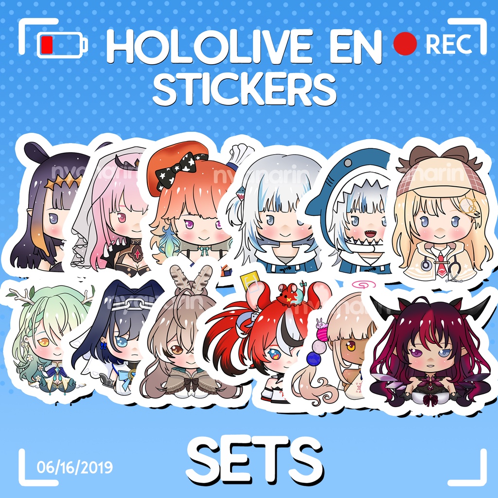 Hololive EN Sticker Sets | Shopee Malaysia
