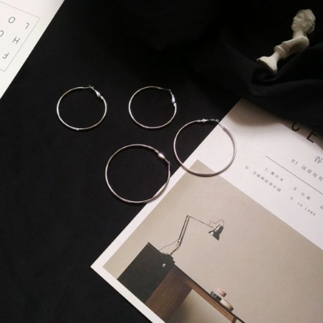 E0016 Simple Round Ring Earring | Shopee Malaysia