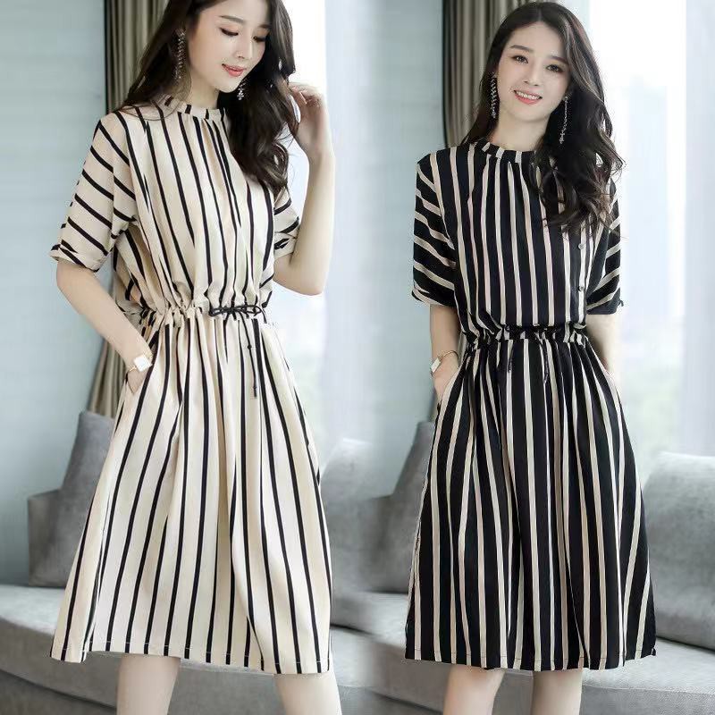 大码连衣裙 Dress For Women Summer New Women Dress Causal Baju Dress Woman