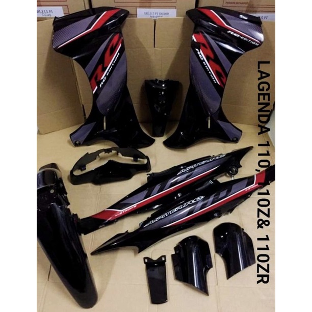 BODY STICKER LAGENDA 110,110Z,110ZR JUPITER RC RED Dan sticker | Shopee ...