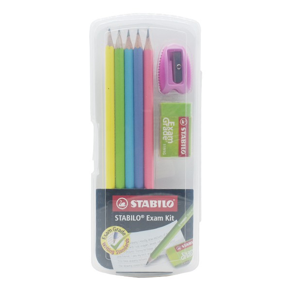 Stabilo Exam Kit Pencil Set with Pencil Box 288PC5SP 288GPC5SP Writing ...