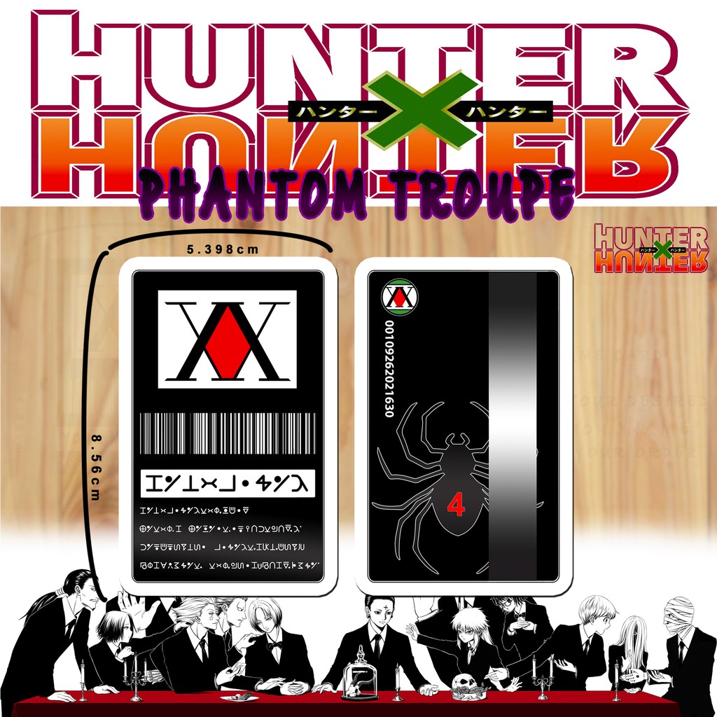 Hunter x Hunter License Card Phantom Troupe | Shopee Malaysia