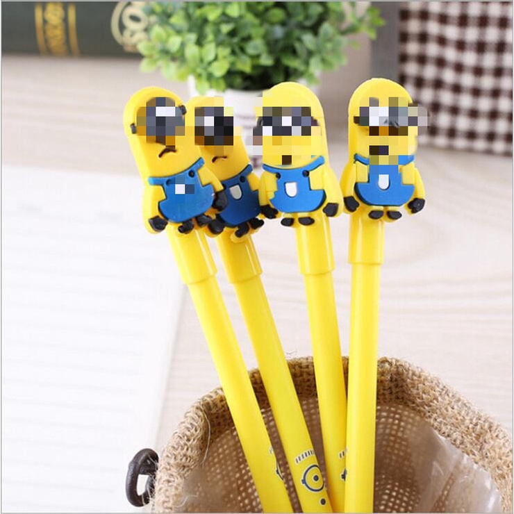 Stationery Cartoon Pens Minion Cute Suitable for Gift Minions Gel Pen ...
