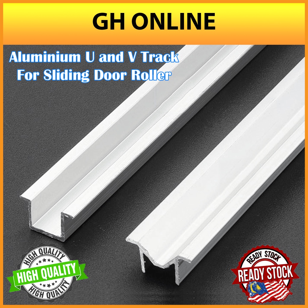 ALUMINUM U AND V TRACK FOR SLIDING DOOR ROLLER CABINET WARDROBE ...