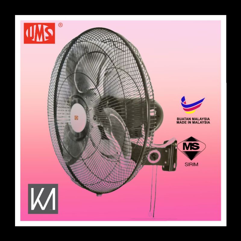 UMS 20 Inch Aluminium Blade Powerful Wall Fan /Kipas Dinding (SIRIM ...