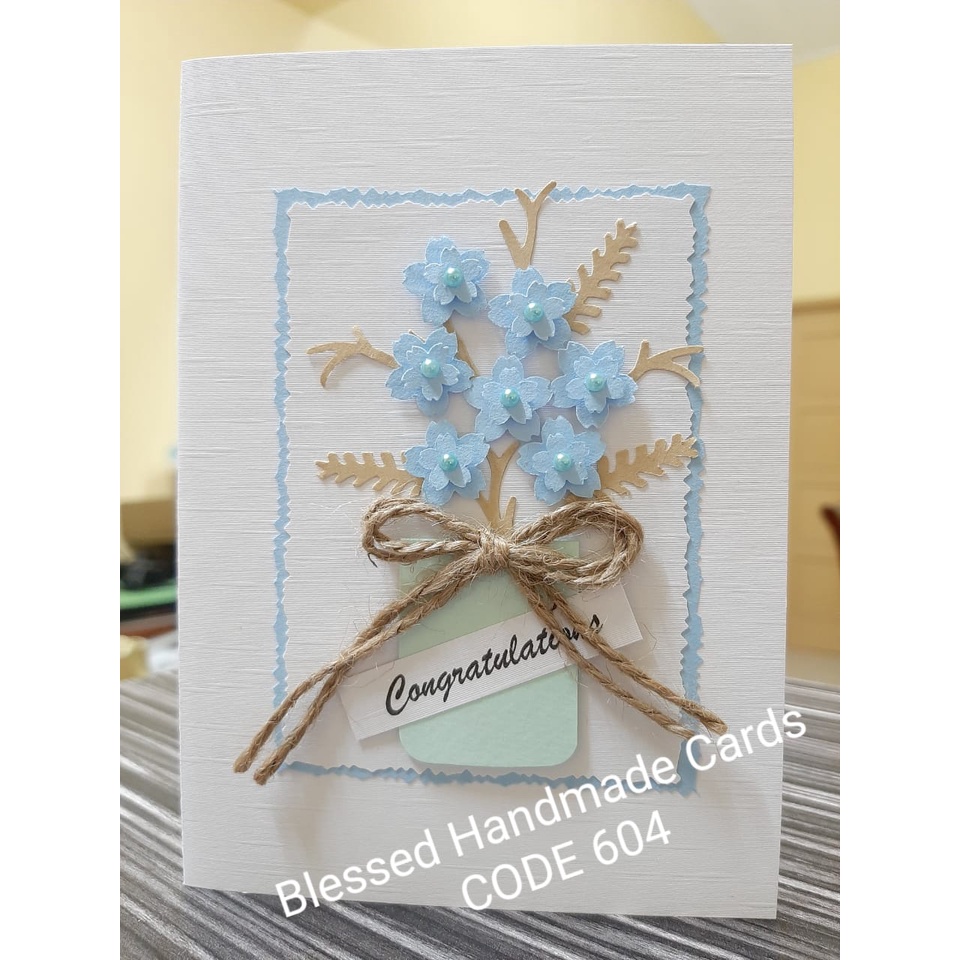 Handmade cards - Congratulations Card / Congrats (A6 size- folded card ...