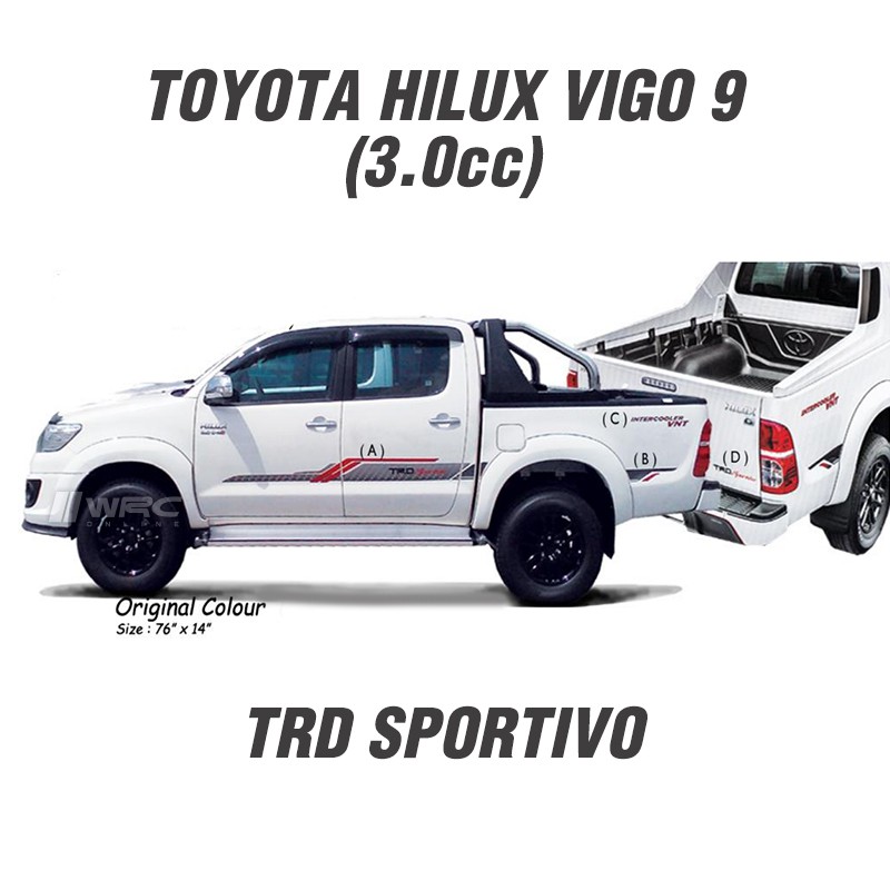 Toyota Hilux Vigo / Sport Body Sticker | Shopee Malaysia