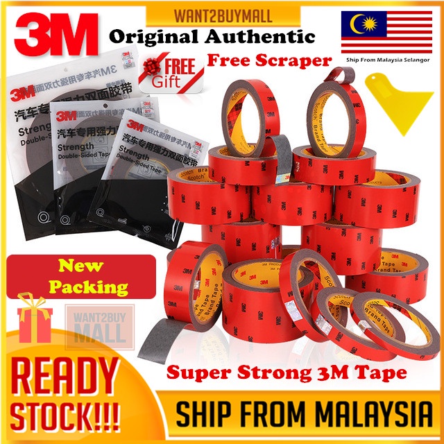 🇲🇾 3M CP5108 Water Proof Super Strong Strenght Exterior Acrylic Foam Double Sided Adhesive Tape ...