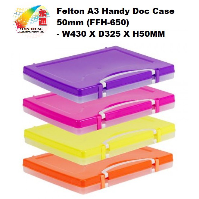 A4 DOCUMENT CASE 20MM / 40MM / 45MM / A3 50MM & A4 85MM WITH HANDLE ...