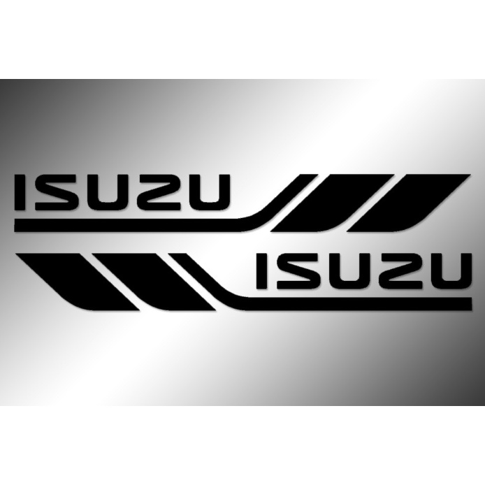 Stickers | 2x Isuzu | Racing | Decals | Stripes | Vinyl Weather Proof ...