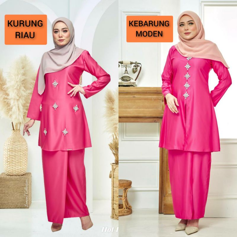 [NEW ARRIVAL] BAJU KURUNG IN COLOUR HOT PINK - KURUNG RIAU & KEBARUNG ...