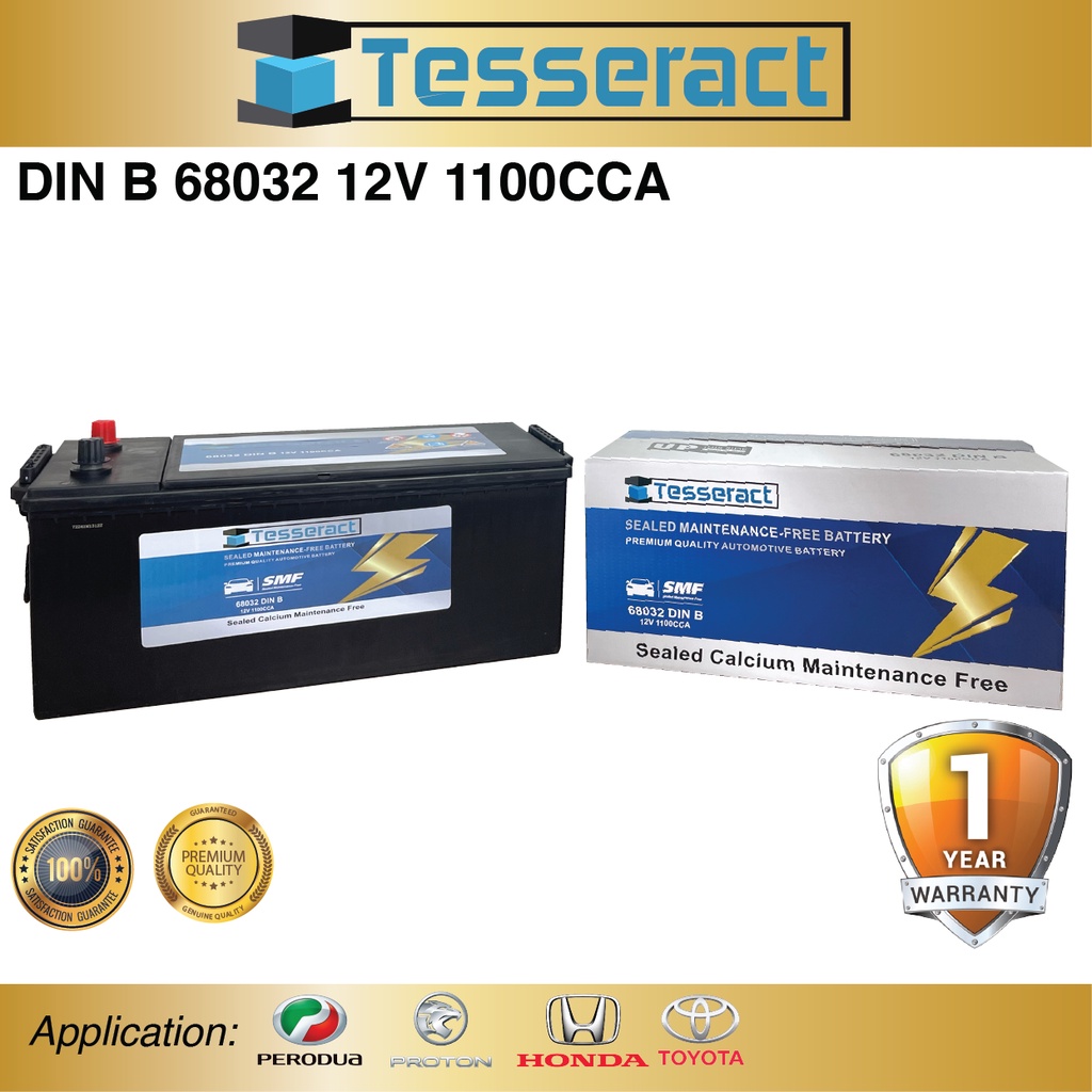 DIN B 68032 12V 1100CCA Maintenance Free battery | Shopee Malaysia