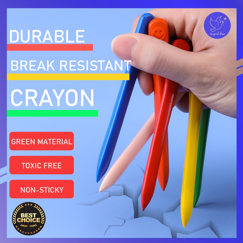 Tropical Blue Washable Kids Crayon Non-Toxic Crayon Kid Set Color ...
