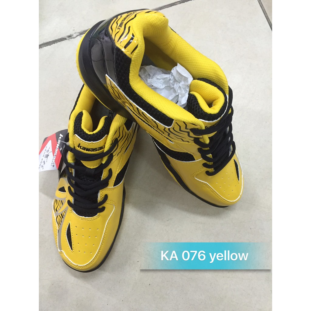 Badminton Shoes, Kawasaki K076 Volleyball Shoes In yellow (Genuine ...