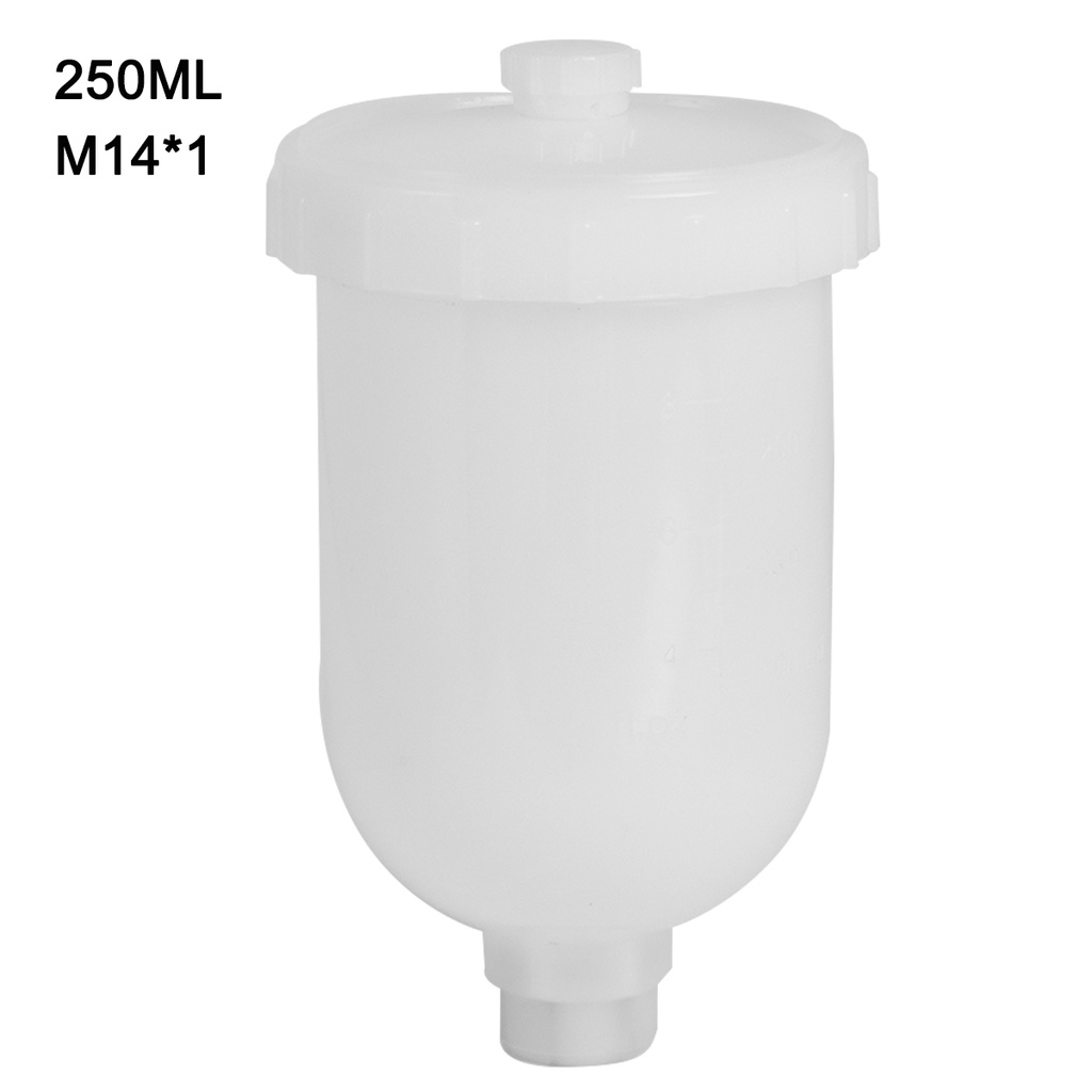 250ML Plastic Spray Gun Pot Container For H2000 R100 HVLP Gravity Mini ...