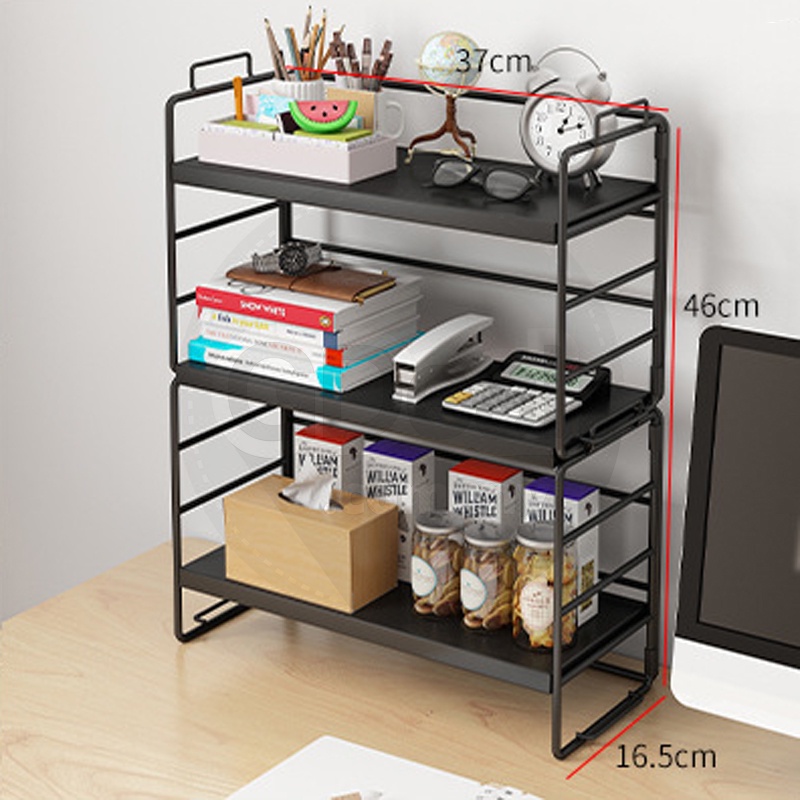 2 3 Layers Desktop Racks Desks Storage Offices Dormitory Study Table ...