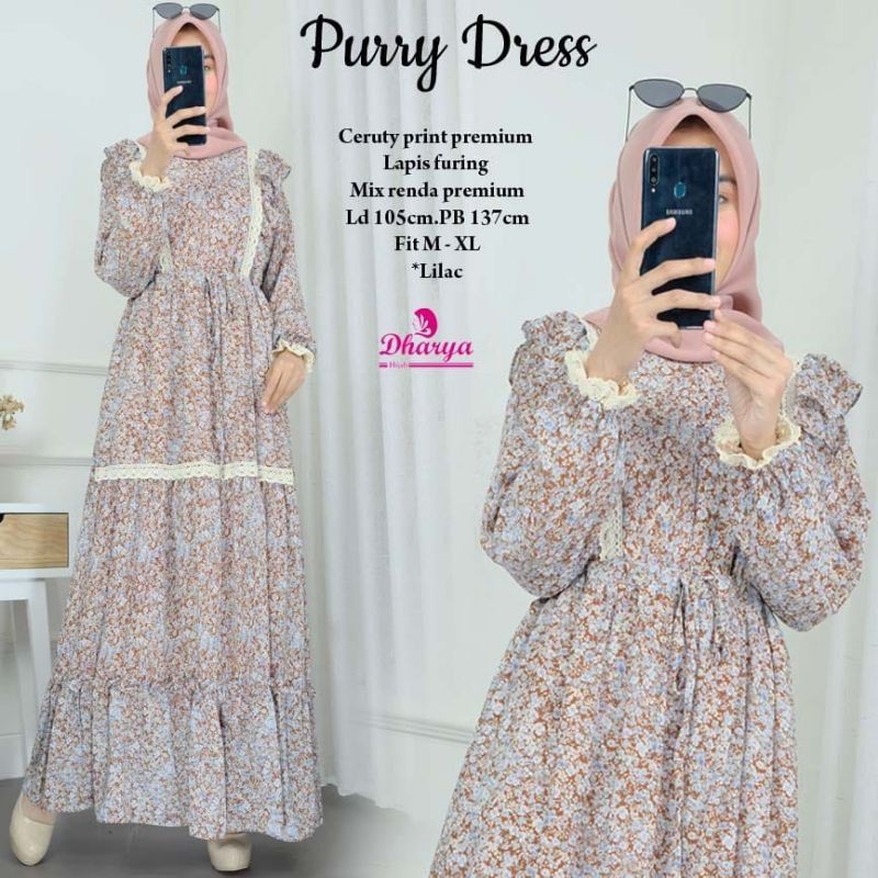 Purry Dress By Dharya | Shopee Malaysia