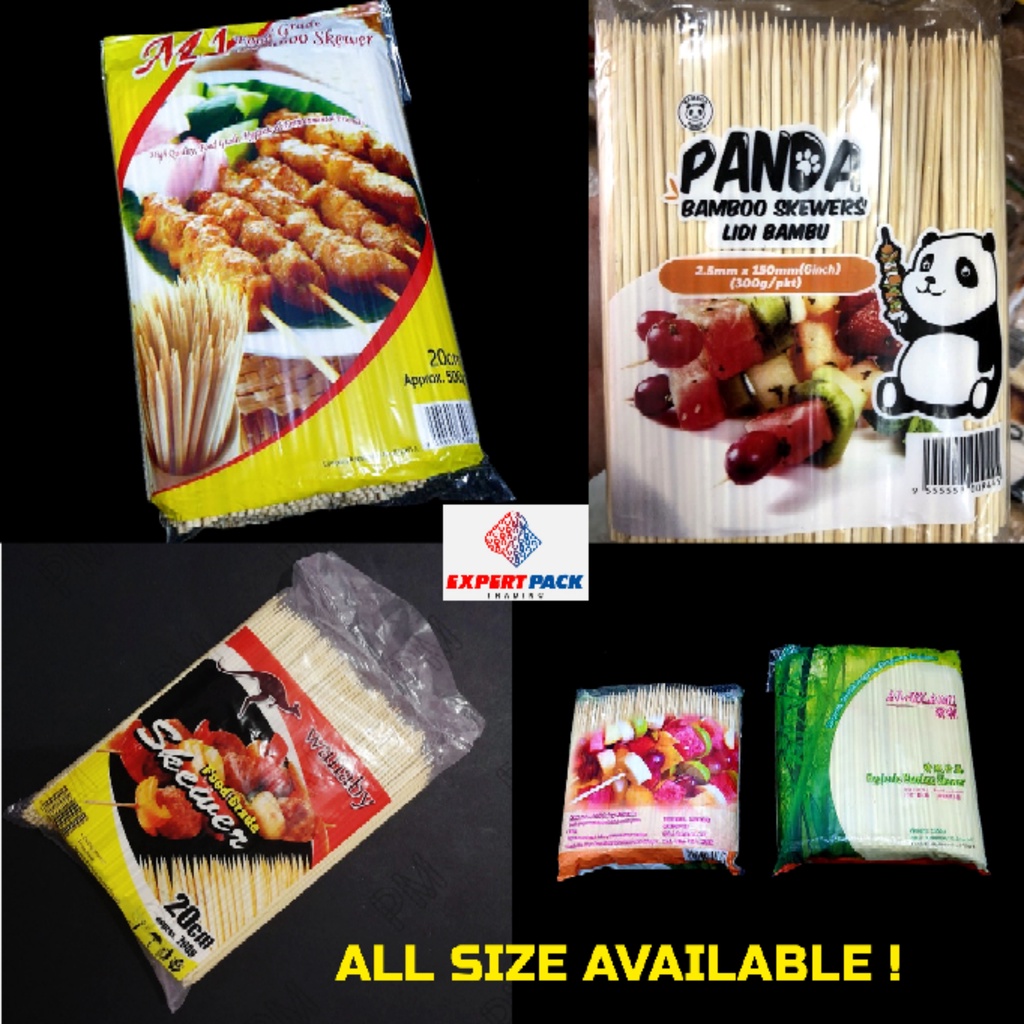Bamboo Skewer / Lidi Sate / Satay stick / Lidi Satay 13cm , 15cm , 20cm ...