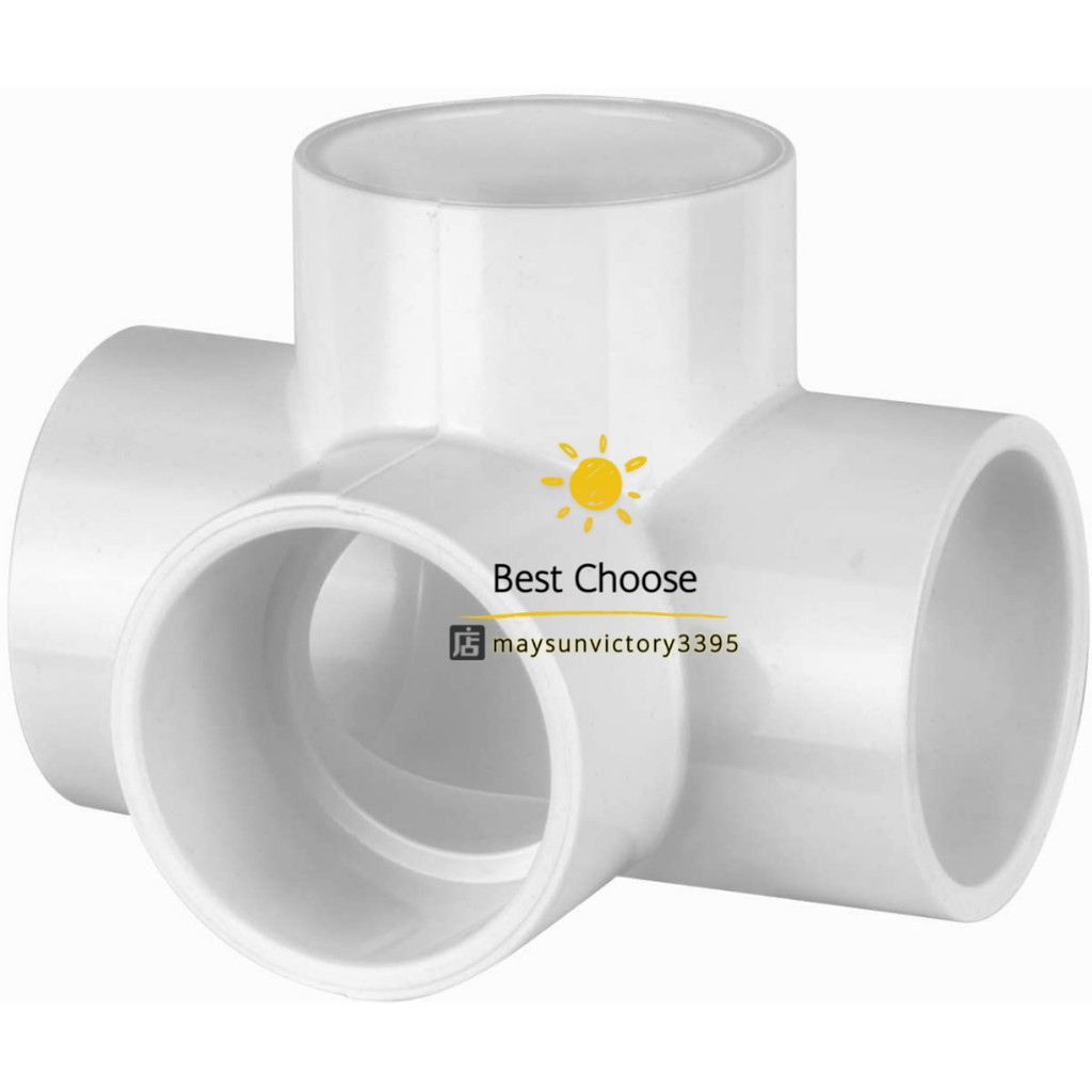 20mm 4 Way Pipe PVC Joint Fitting Elbow | Shopee Malaysia